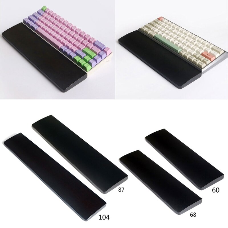 Black Wood Wrist Rest Pad Keyboard Wrist Rest Supp... – Grandado