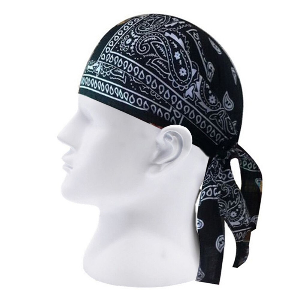 Adult Men Paisley Print Motorcycle Biker Hat Banda... – Grandado