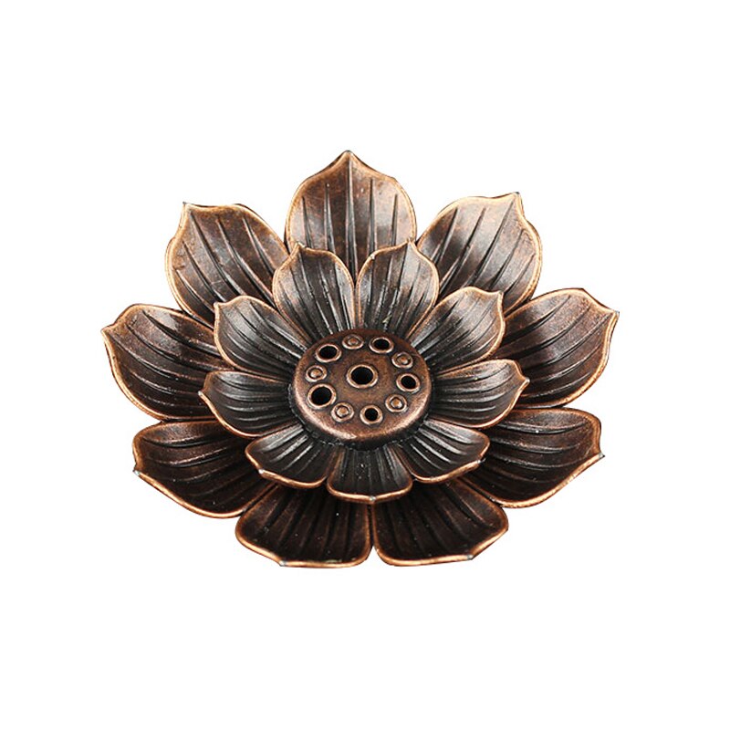 7 Hole Lotus Bronze Censer Dish For Cone Burner Ni... – Grandado