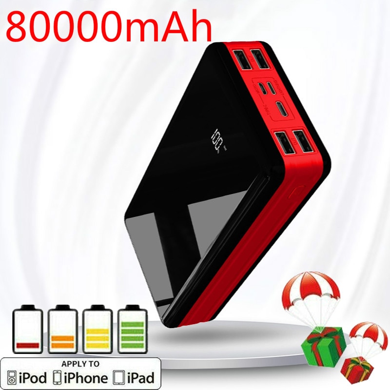 80000mAh Power Bank Large Capacity Portable Extern... – Grandado