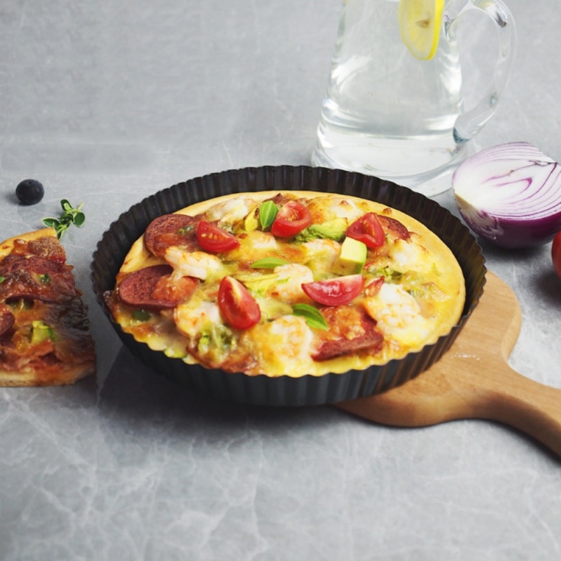 Non-Stick Tart Flan Pan Molds Pie Pizza Cake Round... – Grandado