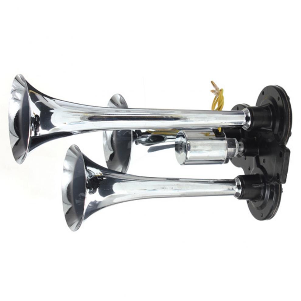 12V / 24V 110-135db Super Loud Triple Trumpet Trai... – Grandado