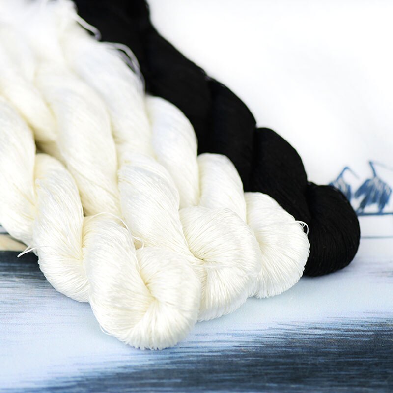1pcs 400m 100% silk thread silk embroidery thread ... – Vicedeal