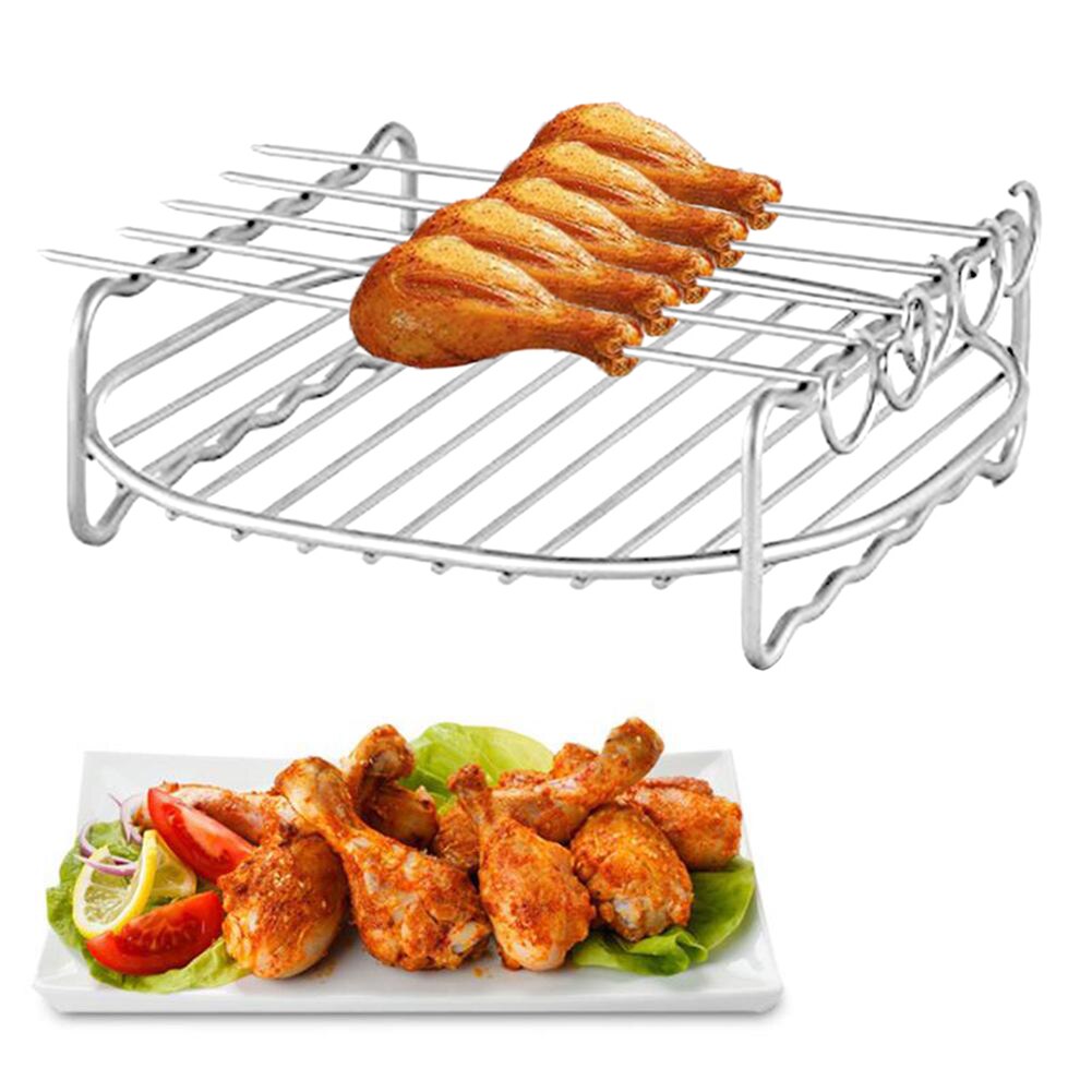 5Pcs Air Fryer Frying Cage Dish Baking Pan Rack Pi... – Grandado
