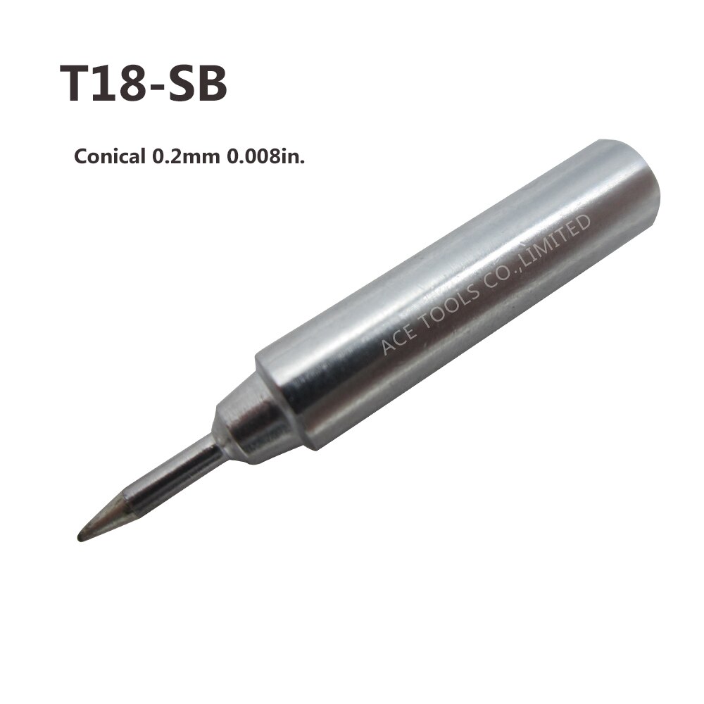 T18-SB Soldering Tip Conical 0.2mm 0.008in. Fit HA... – Grandado