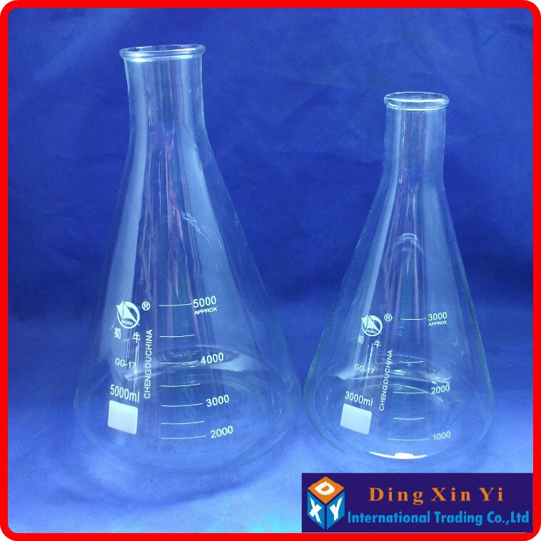 3000ml Glass Erlenmeyer Flask 3000ml glass conical... – Grandado