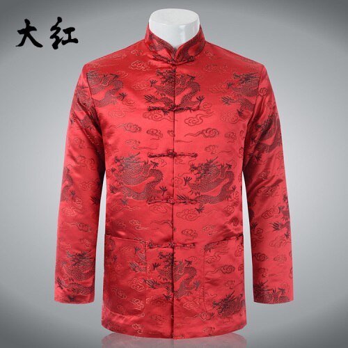 Tang Suit Goden Dragon Coats for Men Cheongsam Chi... – Grandado