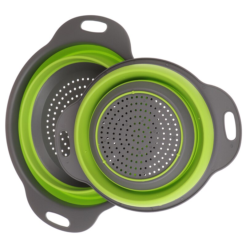 Silicone Colander Collapsible Drainer With Handle ... – Vicedeal