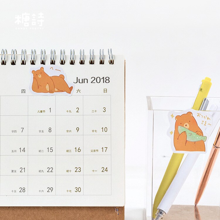 45pcs/lot cute shy bear Decorative Stickers set Ad... – Grandado