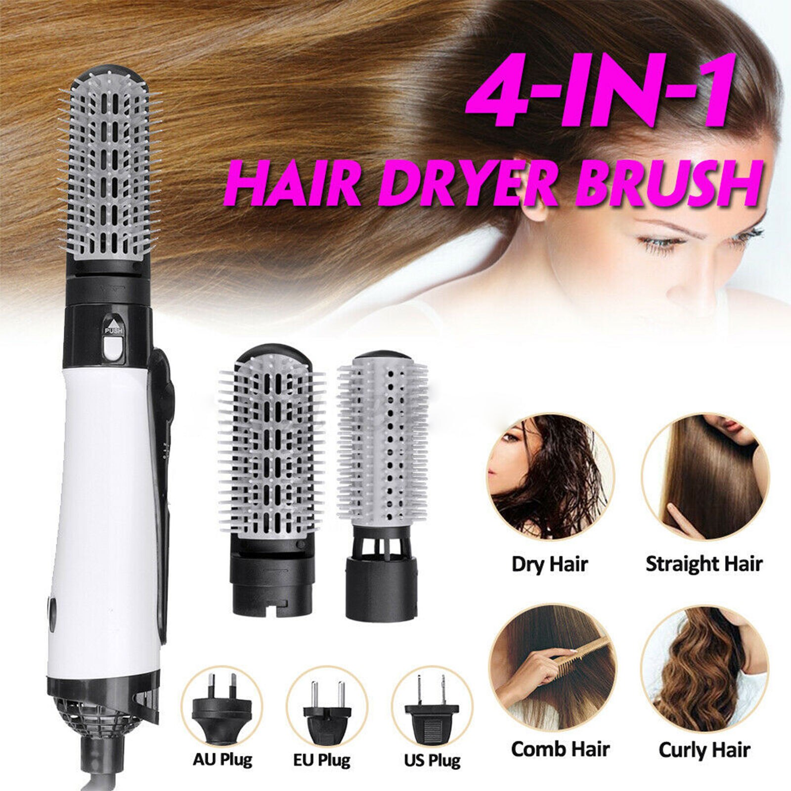 Comb Portable Multifunctional 3 in 1 Electric Heat... – Grandado