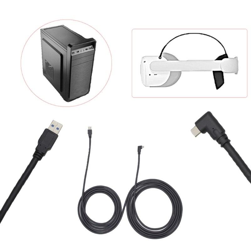 5M USB-C Cable O culus Quest 2 Link Cable USB3.2 C... – Vicedeal