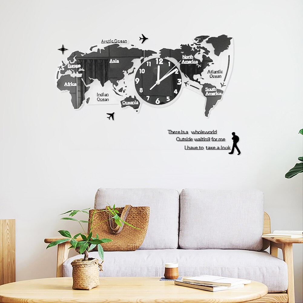 Acrylic Wall Clocks Mute 3D DIY Clocks Home Wall H... – Grandado