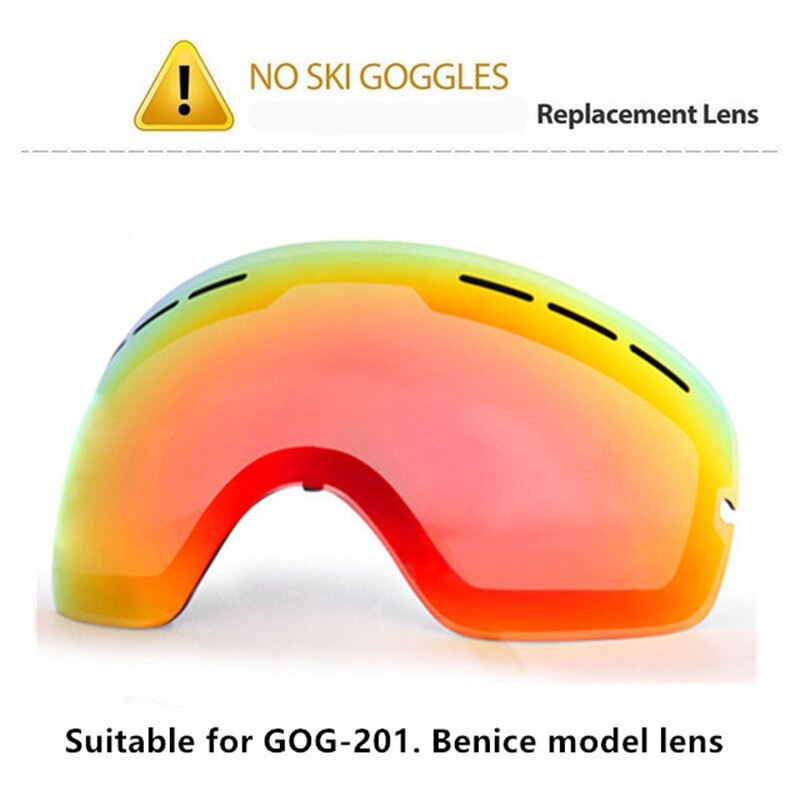 Original Lens Ski Goggles Lens Anti-fog UV400 Big ... – Vicedeal
