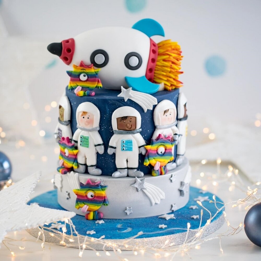 Space Series Astronaut Silicone Mold Fondant Cake ... – Grandado