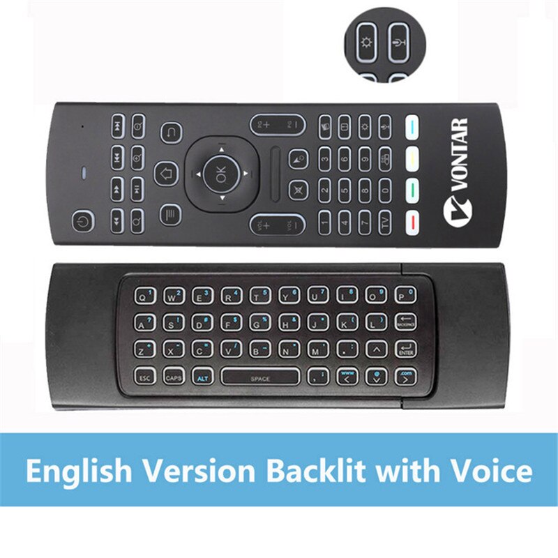 MX3 Air Mouse Optional Voice Remote Control 2.4G W... – Vicedeal
