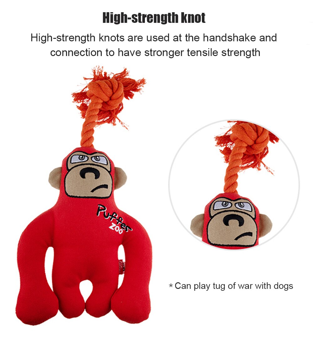 GIGWI Pet Toys Puffer Zoo Series Three animals S/L... – Grandado