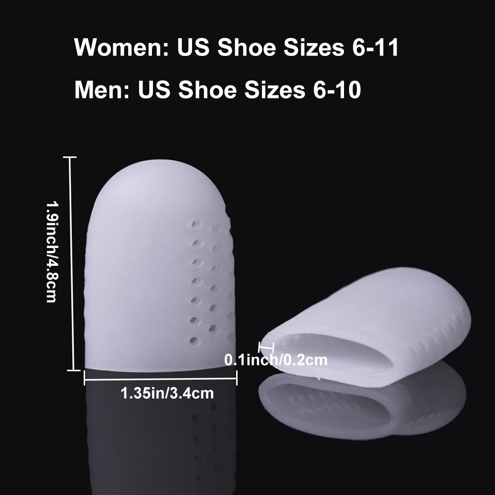10pcs Big Toe Protector Silicone Toe Covers Tube W... – Grandado