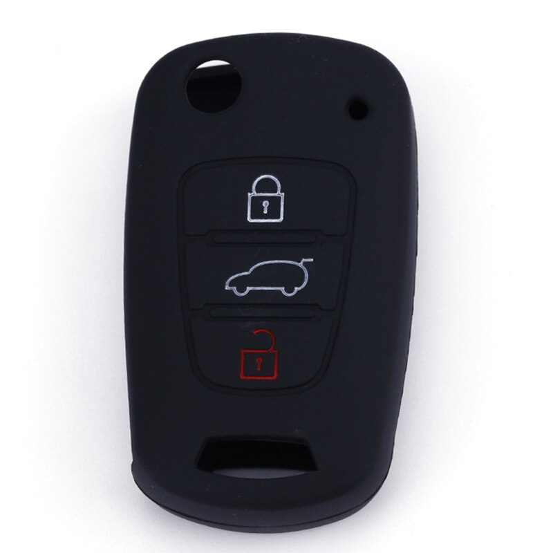 Silicone Car Key Cover 3 Buttons Case For KIA Soul... – Grandado