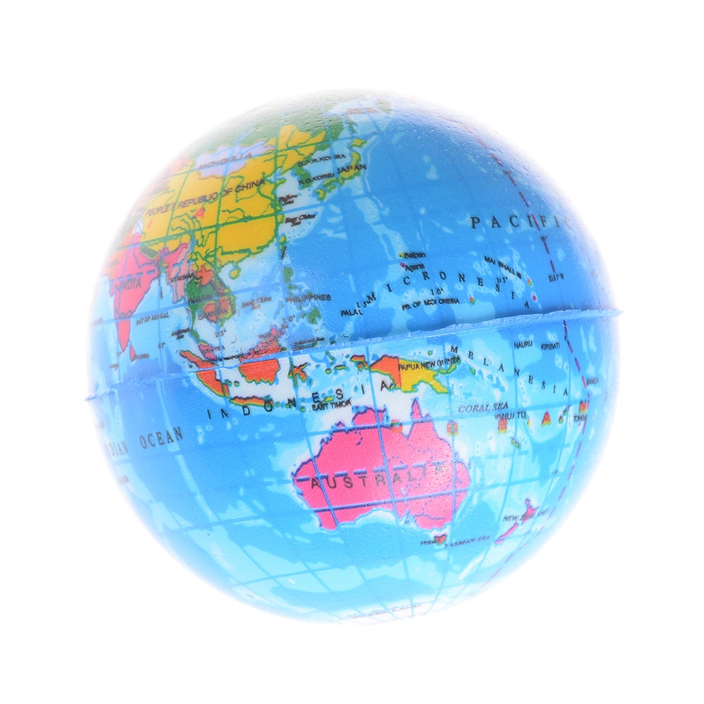 Anti Stress Earth Ball World Map Foam Earth Educat... – Grandado