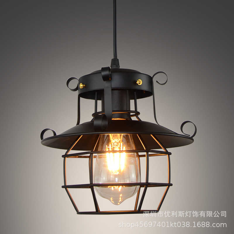 Vintage Hanglamp Metalen Industriële Lamp Plafondl... – Vicedeal