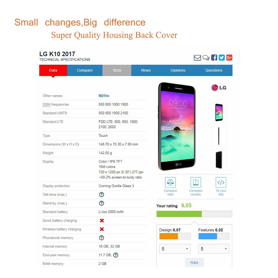 10 stks/partij Voor LG K10 2017X400 MS250 K121K M2... – Grandado