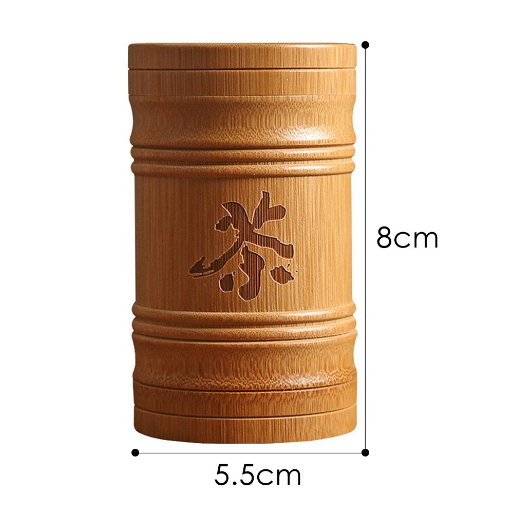 Natural Bamboo Tea Can Tea Canister Storage Boxes ... – Grandado