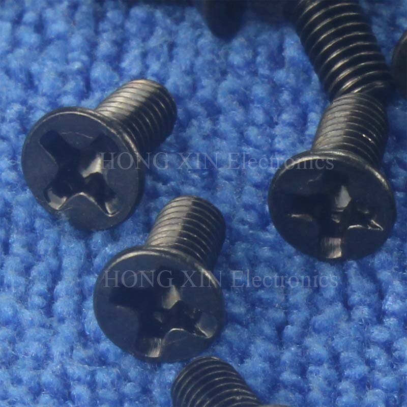 50pcs M3 Mini Micro Small Black Carbon steel Cross... – Grandado