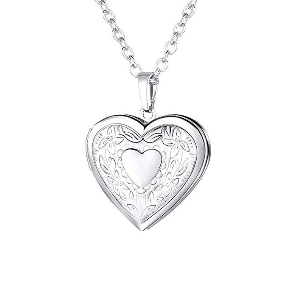Photo Foto Medaillon Ketting Hart Foto Medaillon K... – Vicedeal