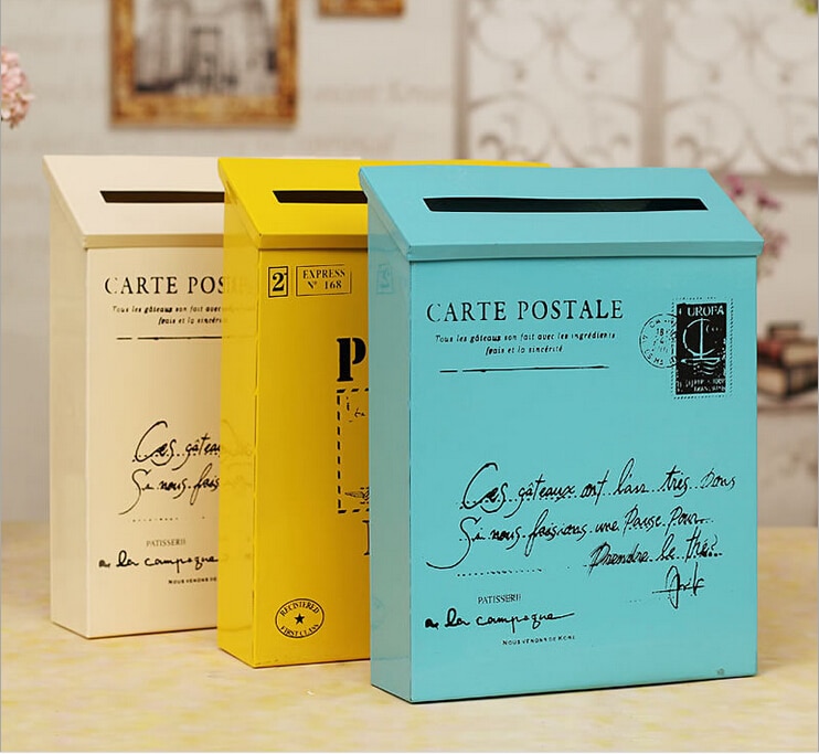 Rural Style Iron Mailbox Letter Case Newspaper Mai... – Vicedeal