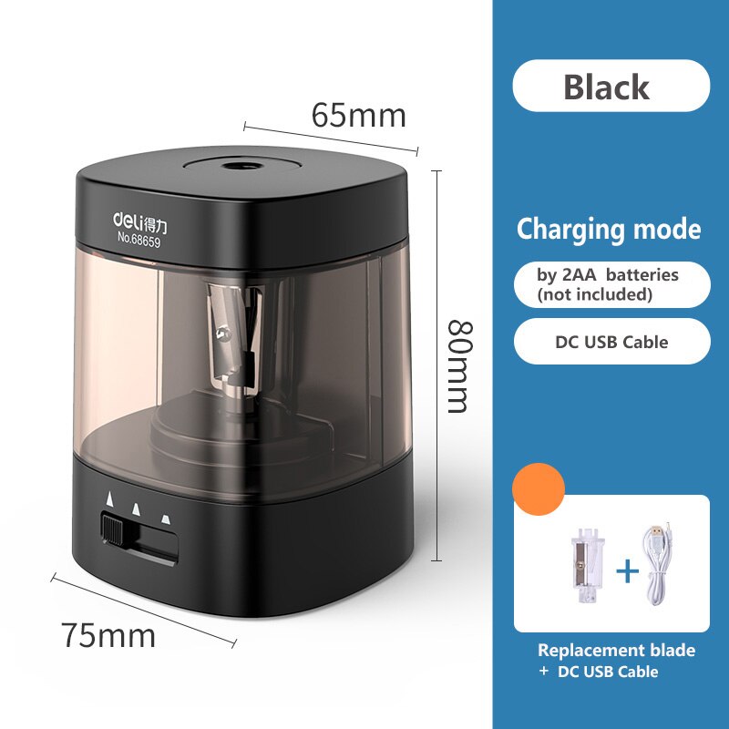 Deli Automatic Electric Pencil Sharpener Multifunc... – Grandado