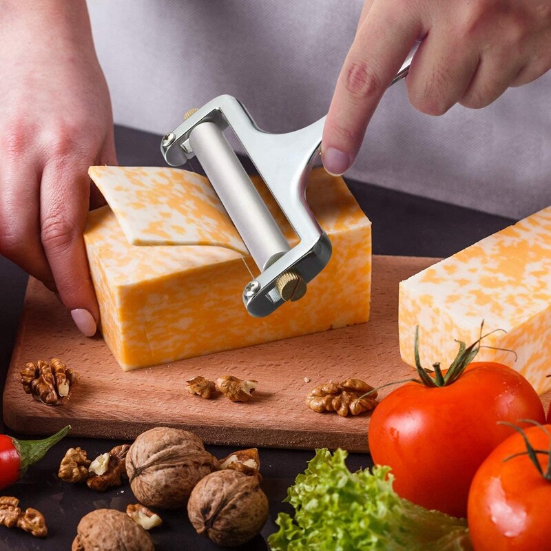 2Pcs Cheese Cutter, Adjustable Thickness Wire Chee... – Vicedeal