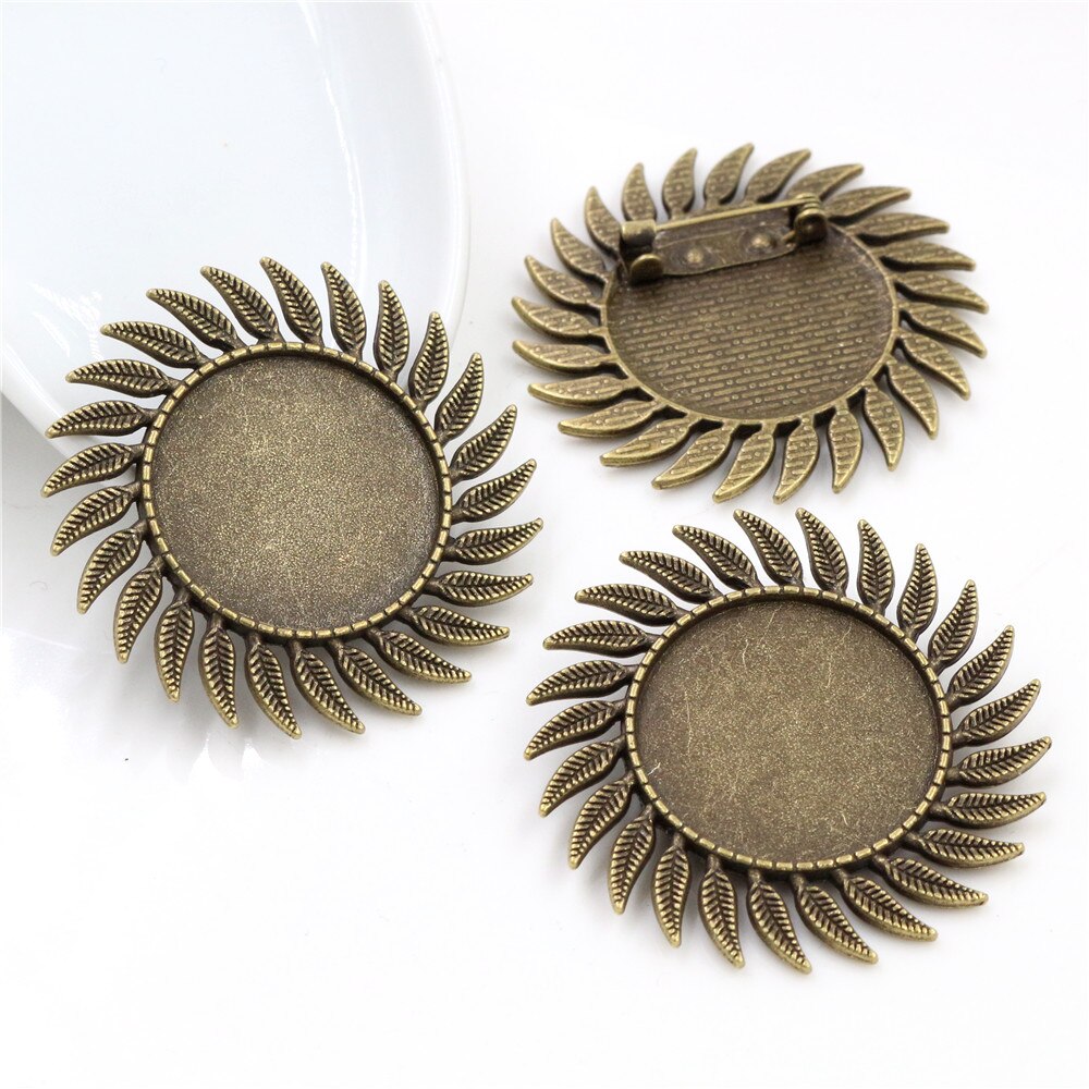 5pcs 25mm Inner Size Antique Silver Plated And Bro... – Grandado