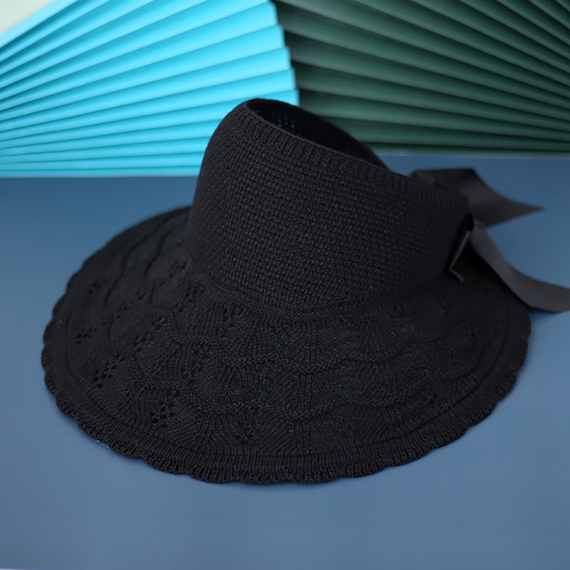 Aurinkohattu naiselle neulottu hattu ontto iso räy... – Grandado