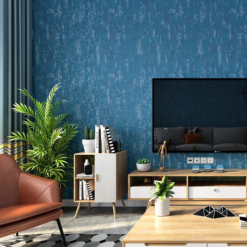 Nordic style blue green wallpaper modern simple so... – Grandado