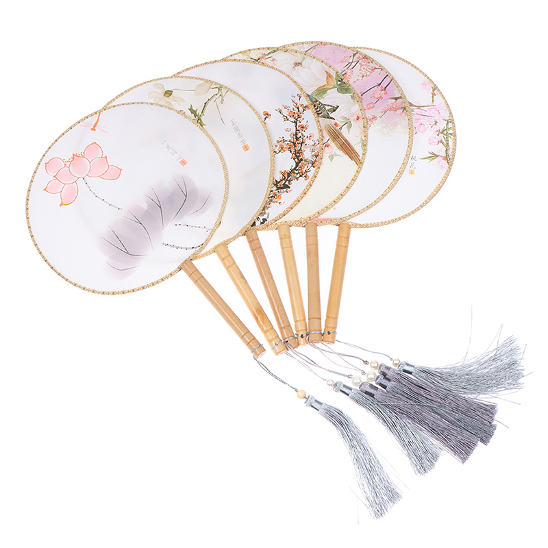 1Pc Portable Printed Vintage Fan Dance Wedding Fav... – Vicedeal