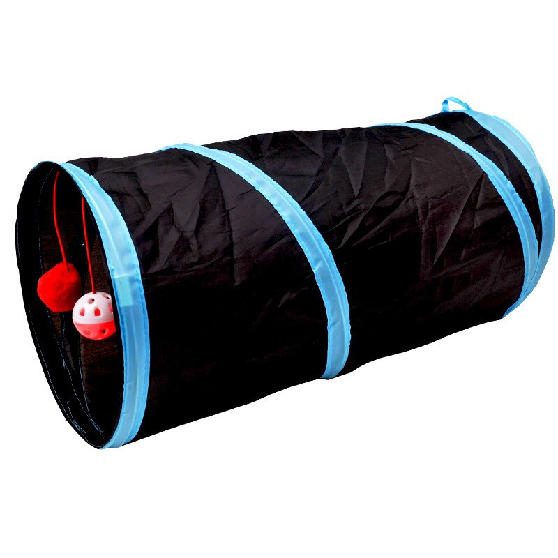 50 cm Nylon Collapsible Cat Tunnel Play Tubes Ball... – Grandado