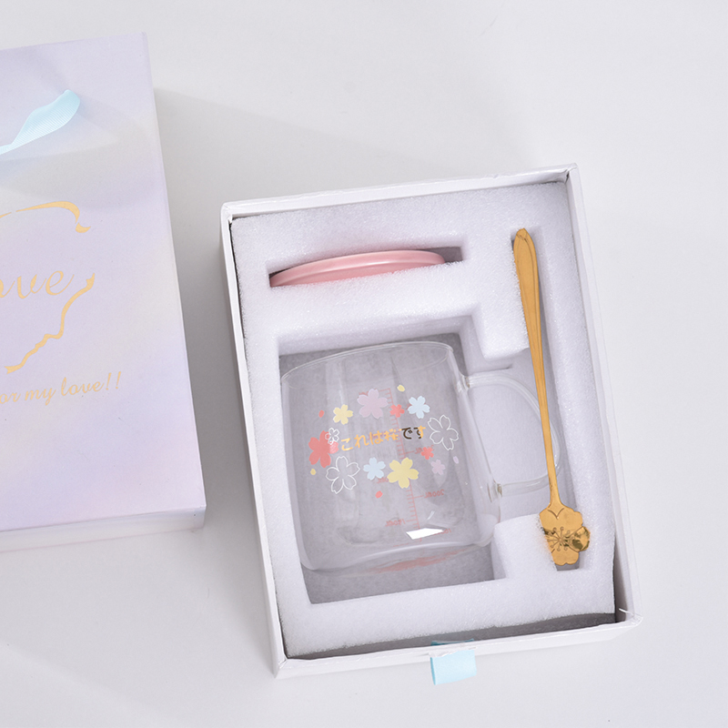 Leuke Kawaii Mok Glas Water Cup Set Koffie Mok Aar... – Vicedeal