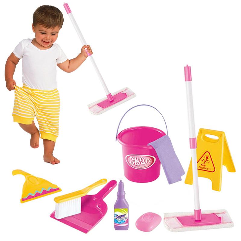 Pretend Mopping Bucket Toy Simulation Mini Cleanin... – Grandado