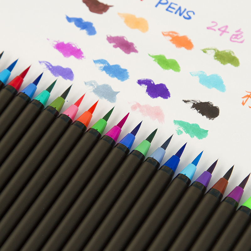 12/24/48 Colors Soft Painting Brush Pen Set Manga ... – Grandado