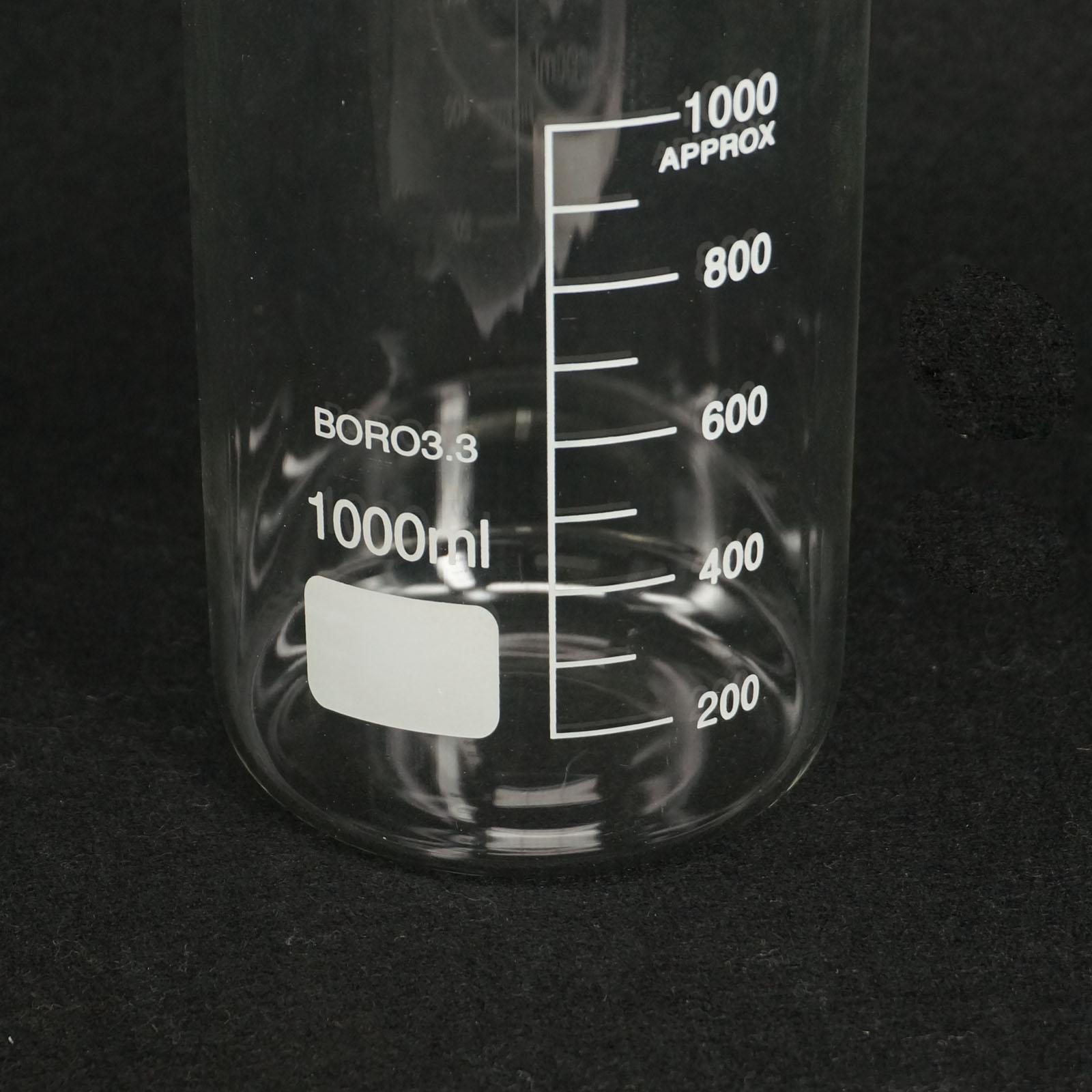 1000ML Low Form Beaker Chemistry Lab G3.3 Borosili... – Vicedeal