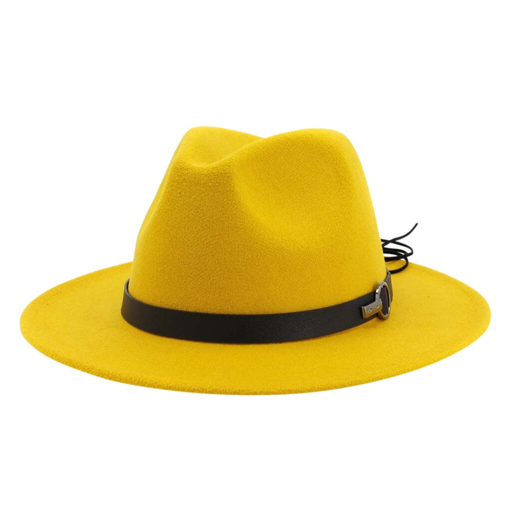 Women Wide Brim Wool Felt Jazz Fedora Hats Panama ... – Grandado