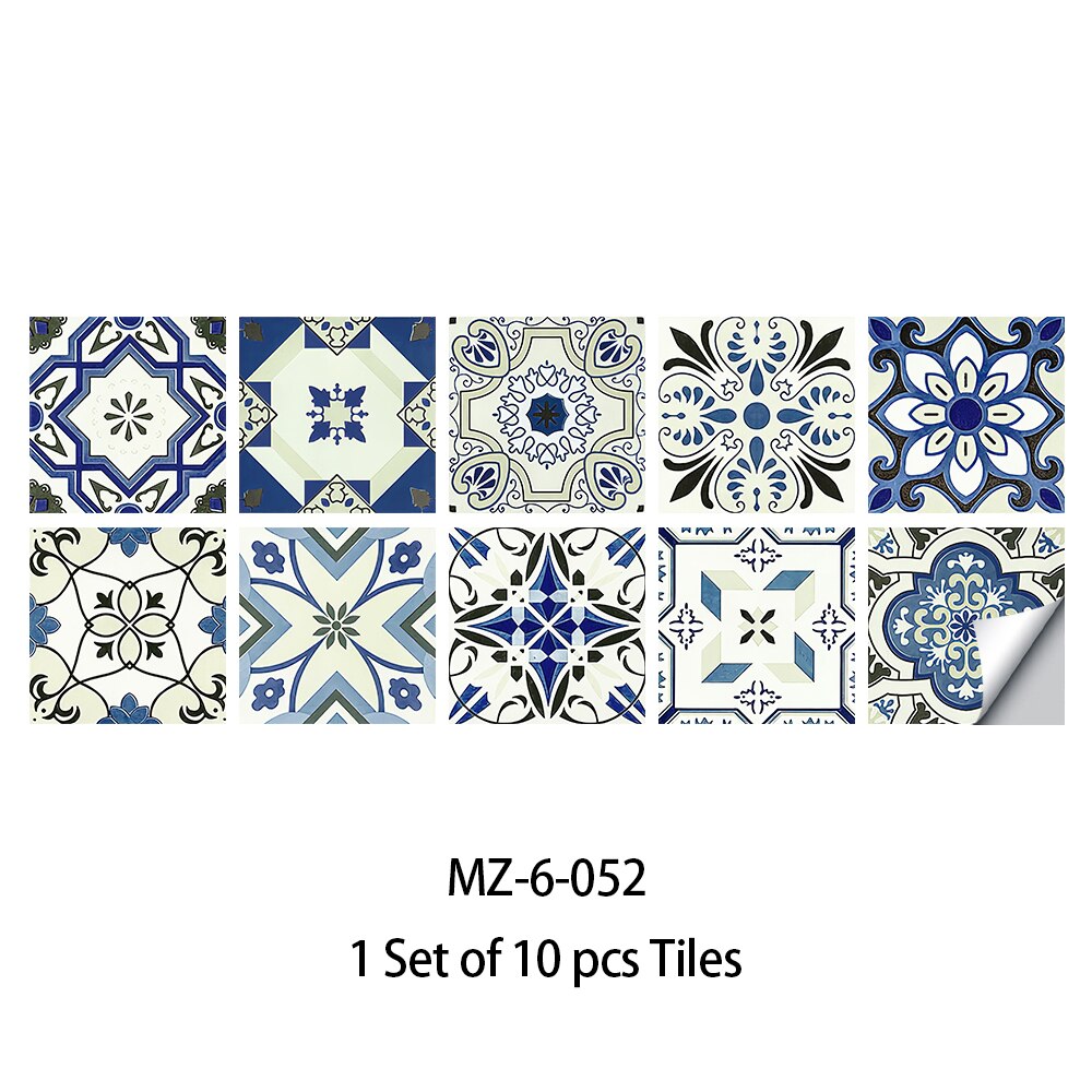 10pcs Bohemian Style Tiles Wall Sticker Matte Film... – Vicedeal