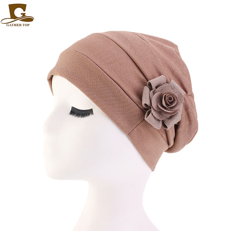 Women Large flower Chemotherapy Cap Ruffle Cancer ... – Grandado