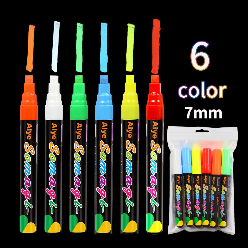 Liquid Erasable Chalk Markers Pens 6/8 Colors Wash... – Grandado