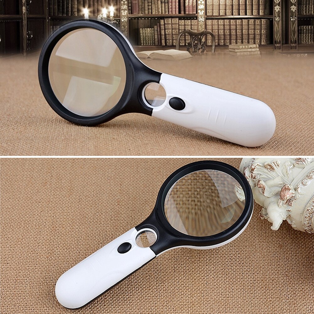 45X 3LED Magnifying Glass Lens Handheld Loupe Magn... – Grandado