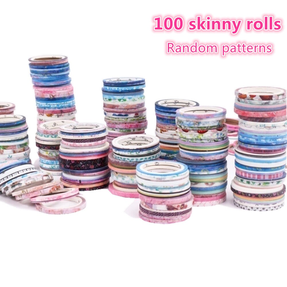 3MM Wide Skinny Washi Tape Set,Foil Gold Skinny De... – Vicedeal