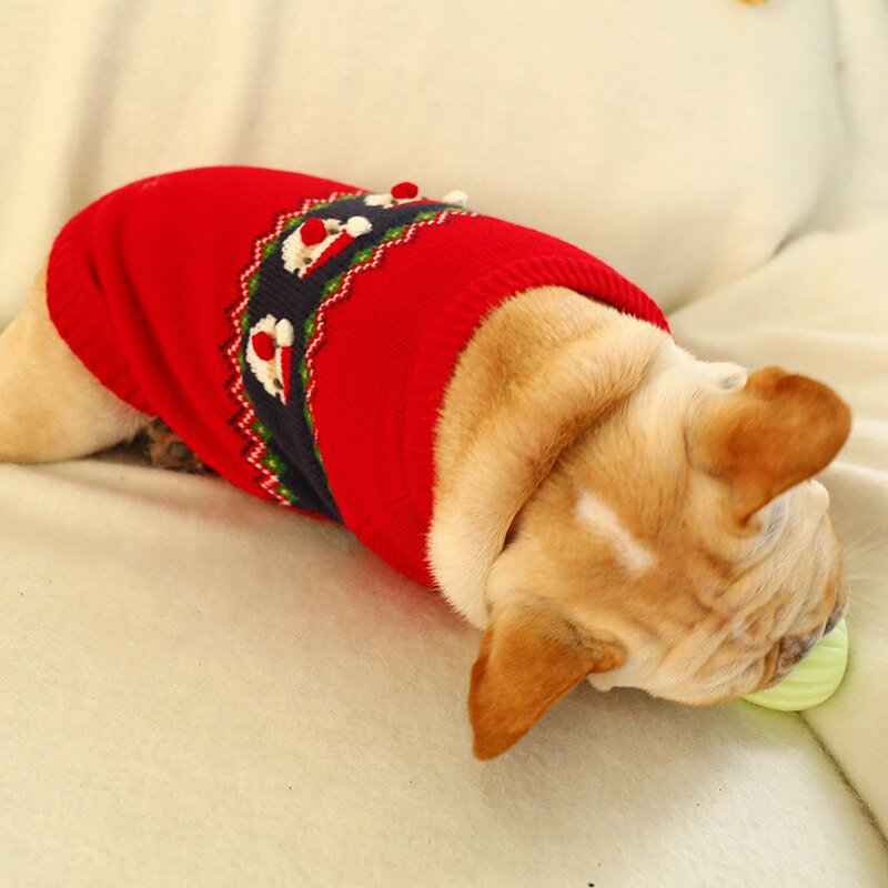 Dog Sweaters For Small Dogs Pet Jumper Christmas R... – Grandado