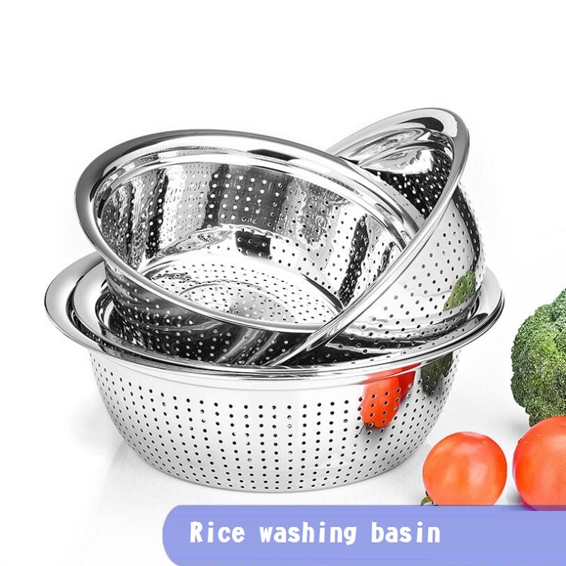 1 pcs good 304# stainless steel sieve Rice sieves ... – Grandado