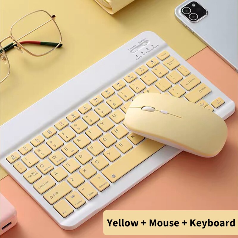 Wireless Colorful Keyboard with Mouse for Android/... – Grandado