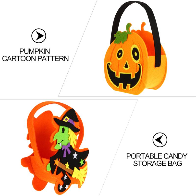 4pcs Halloween Candy Pouches Biscuit Snacks Decora... – Grandado